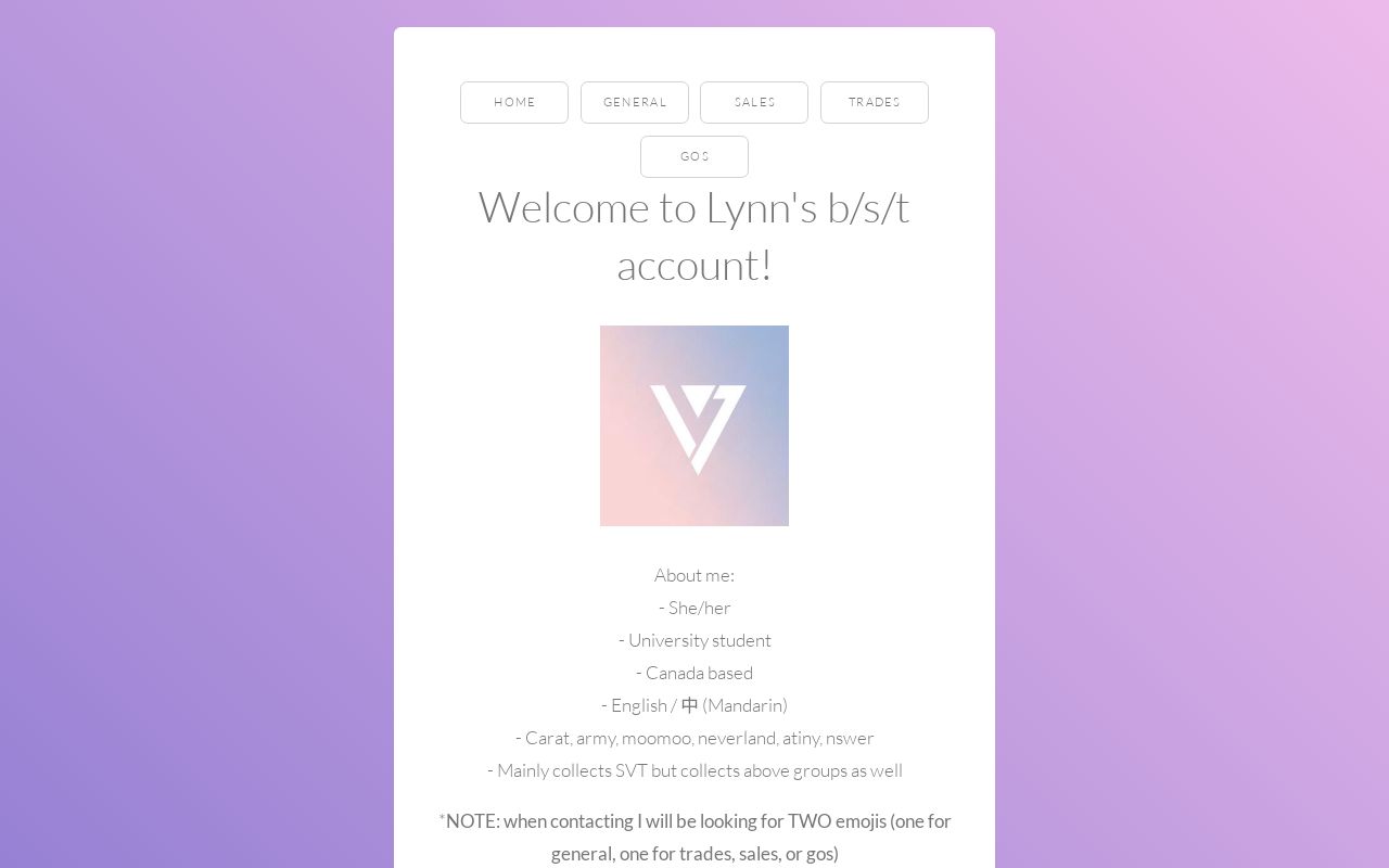 Lynn's b/s/t account